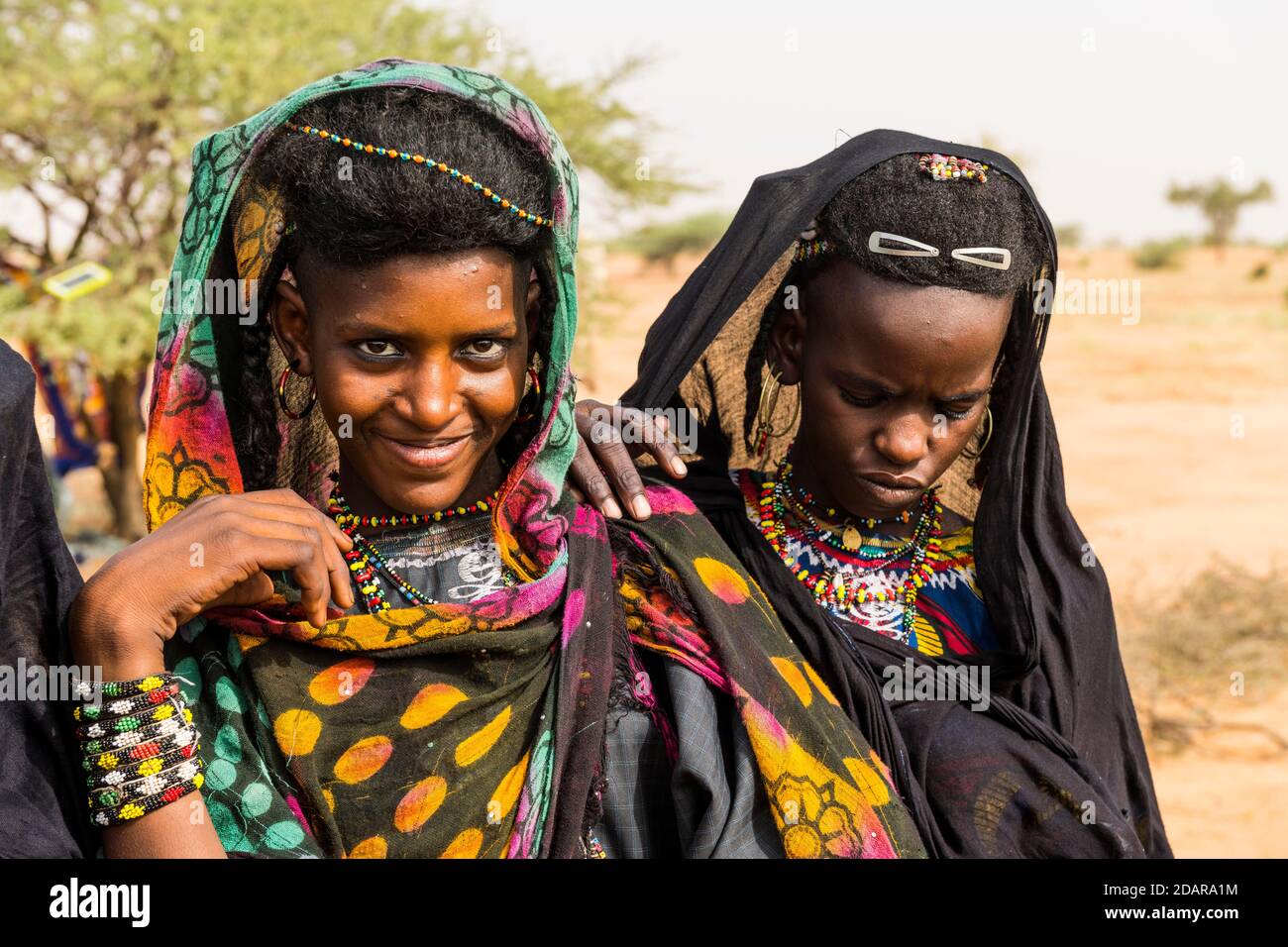 Young girls at the Gerewol festival, courtship ritual competition among ...