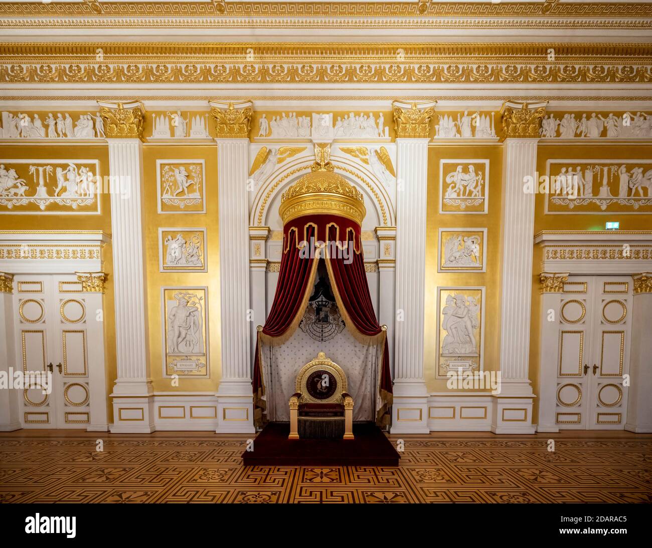 Throne, Throne Hall of the King, Munich Residence, Munich, Upper ...