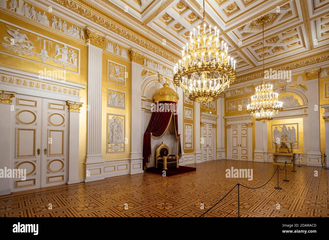 Throne, Throne Hall of the King, Munich Residence, Munich, Upper ...