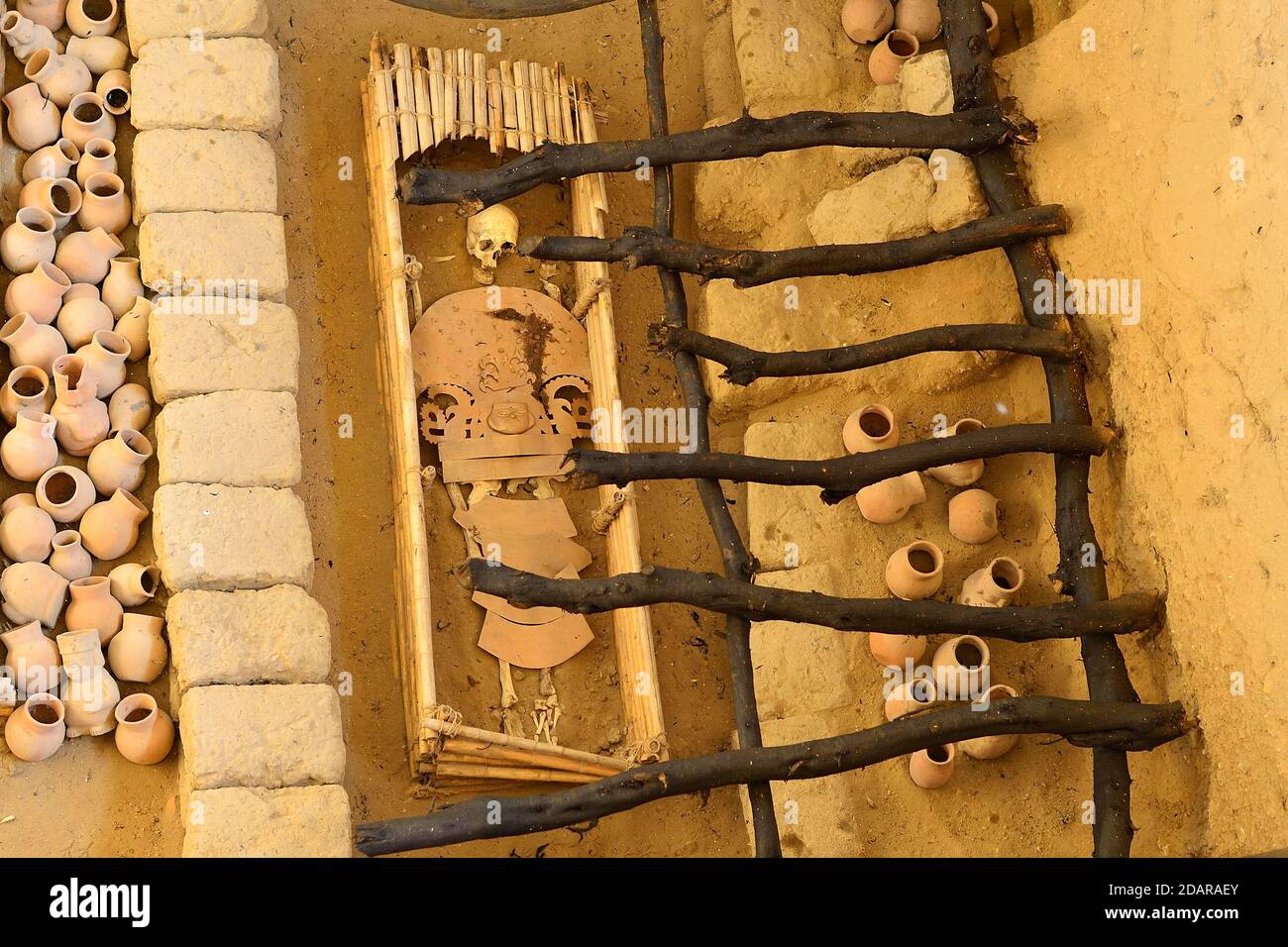 The royal tombs of the Lord of Sipan, Moche culture, Huaca Rajada, near ...