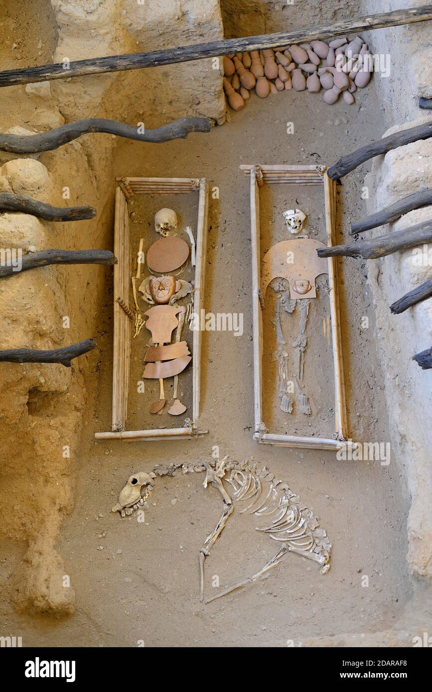 The royal tombs of the Lord of Sipan, Moche culture, Huaca Rajada, near ...