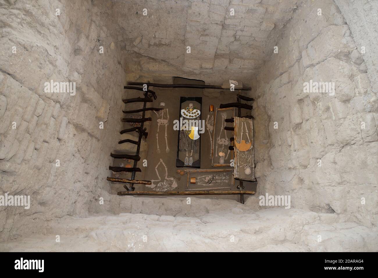 The royal tombs of the Lord of Sipan, Moche culture, Huaca Rajada, near ...