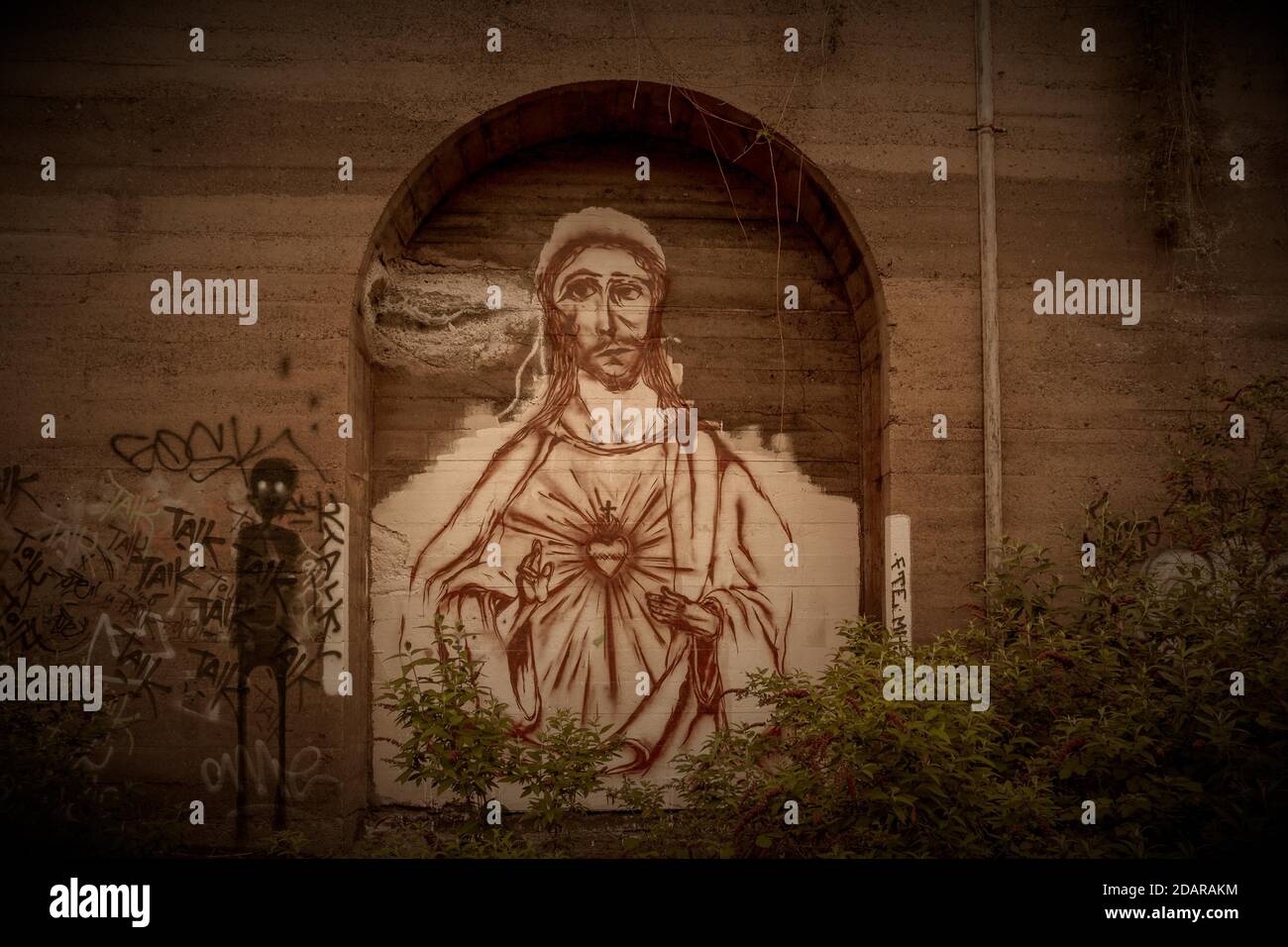 Jesus graffiti hi-res stock photography and images - Alamy
