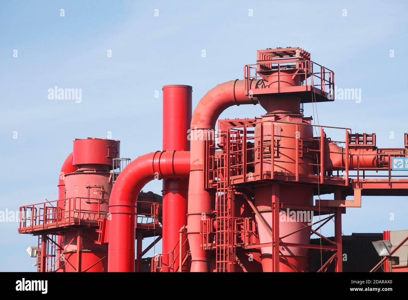Red boiler plant, Bremen, Germany Stock Photo - Alamy