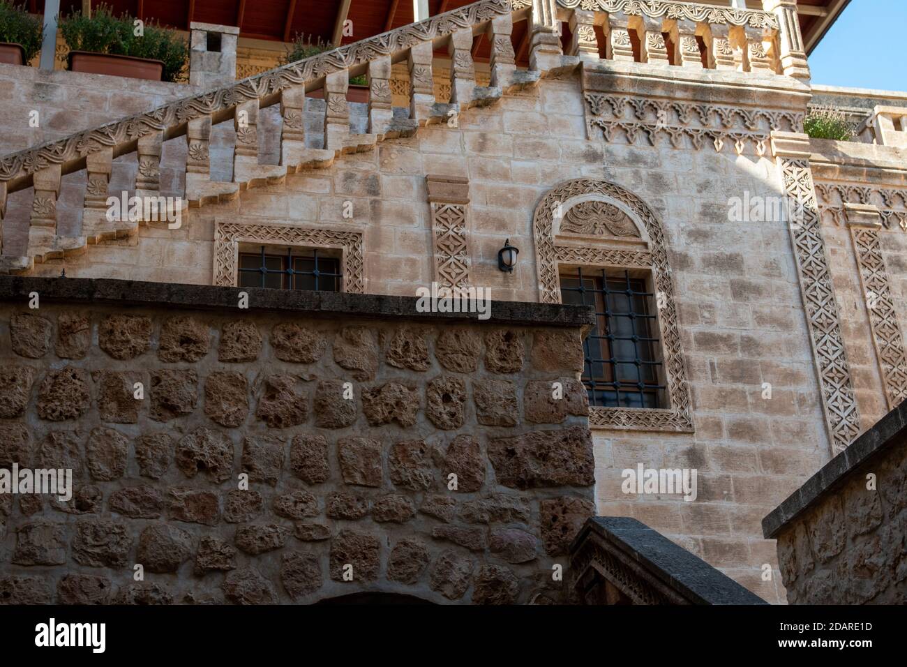 Stairs of the Mor Gabriel Monastery Stock Photo - Alamy