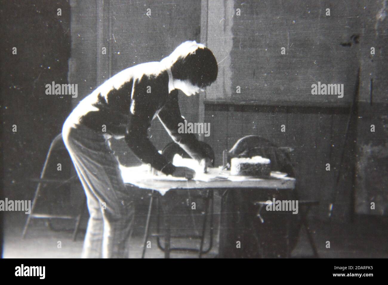 Fine 1970s vintage black and white photography of actors rehearsing a ...