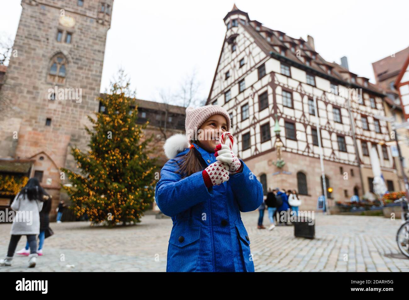 Nuremberg, Germany - Dec 31, 2019: Christkindlesmarkt in Nürnberg Stock ...
