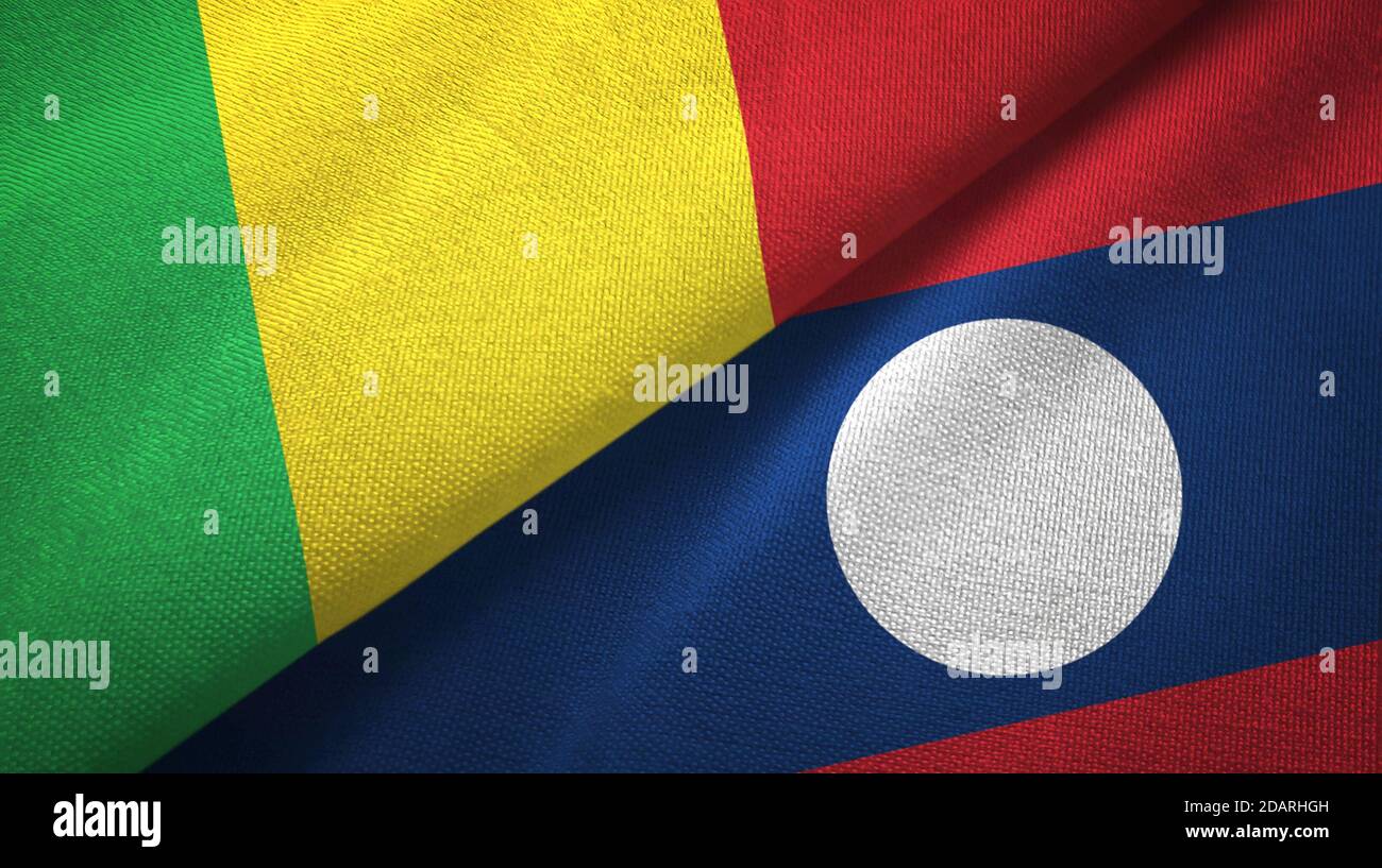Laos mali flag hi-res stock photography and images - Alamy
