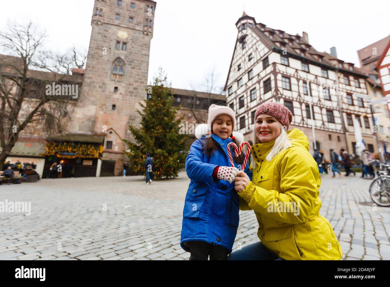 Nuremberg, Germany - Dec 31, 2019: Christkindlesmarkt in Nьrnberg Stock ...