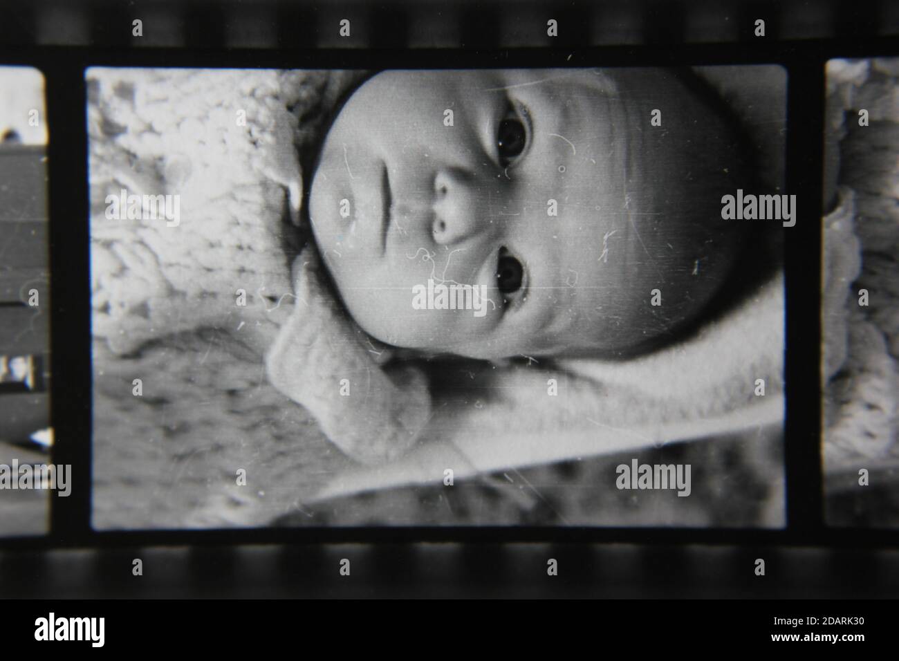 Fine 1970s vintage black and white photography of a super cute baby ...