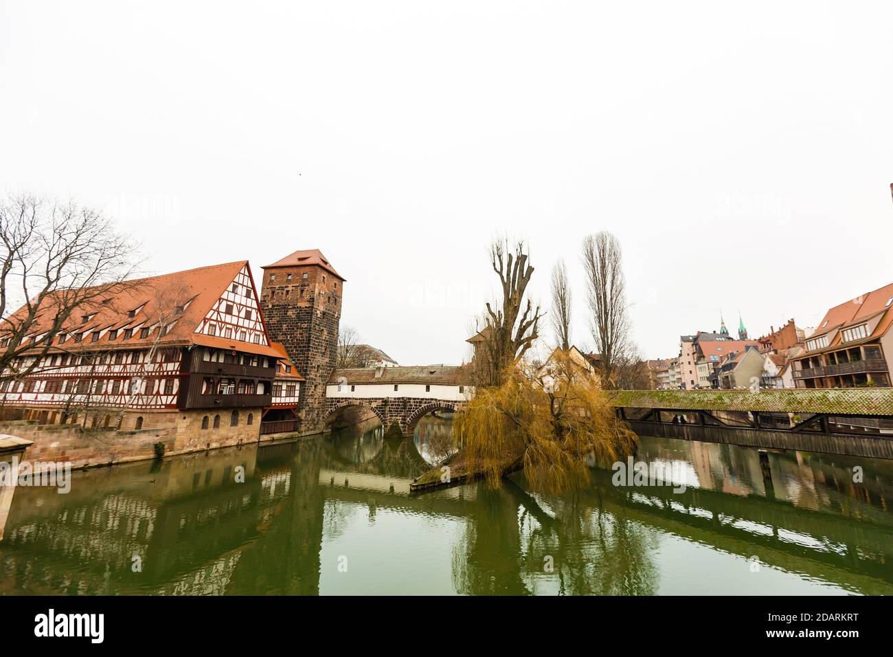 Reflection of historic building in Nuremberg Stock Photo - Alamy