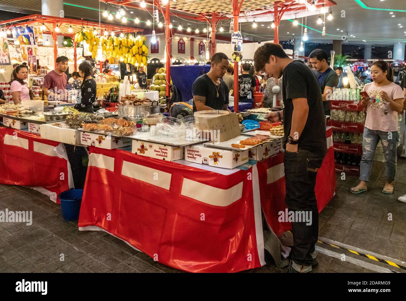MBK food court Bangkok Thailand Stock Photo - Alamy