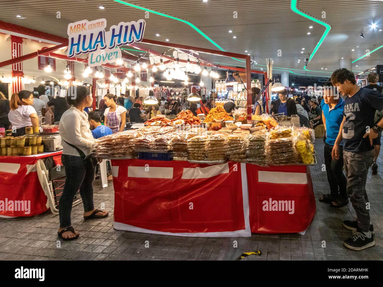 MBK food court Bangkok Thailand Stock Photo - Alamy
