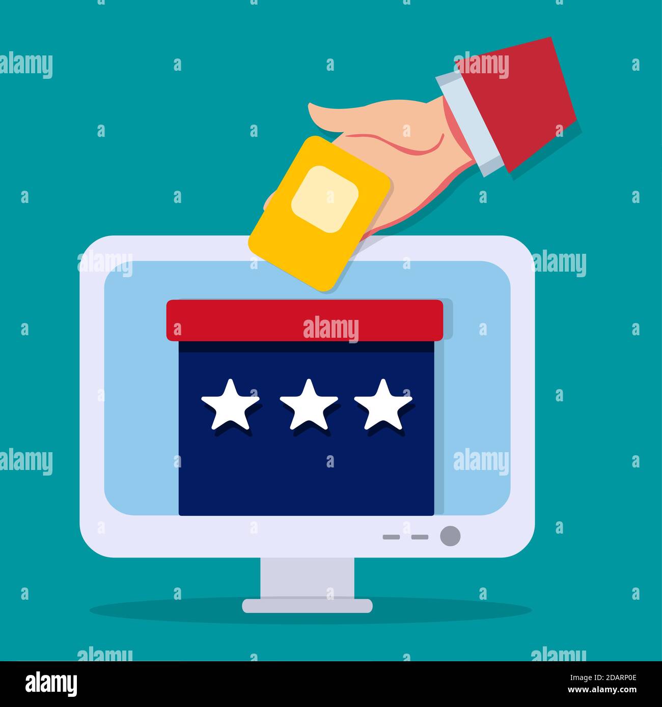 online voting election vector illustration concept symbol Stock Vector ...