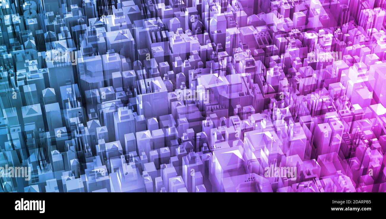 Smart City Technology Abstract Background Creative Concept Stock Photo ...