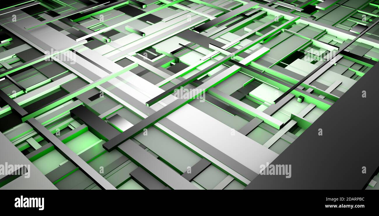 Electronic Engineering with Glowing Circuits As Art Stock Photo - Alamy