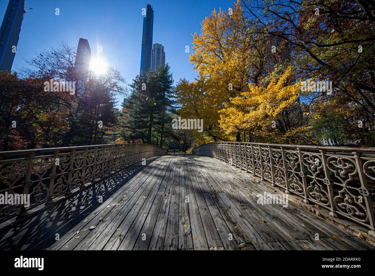The Pinebank Arch Bridge in Central Park, New York City Stock Photo - Alamy