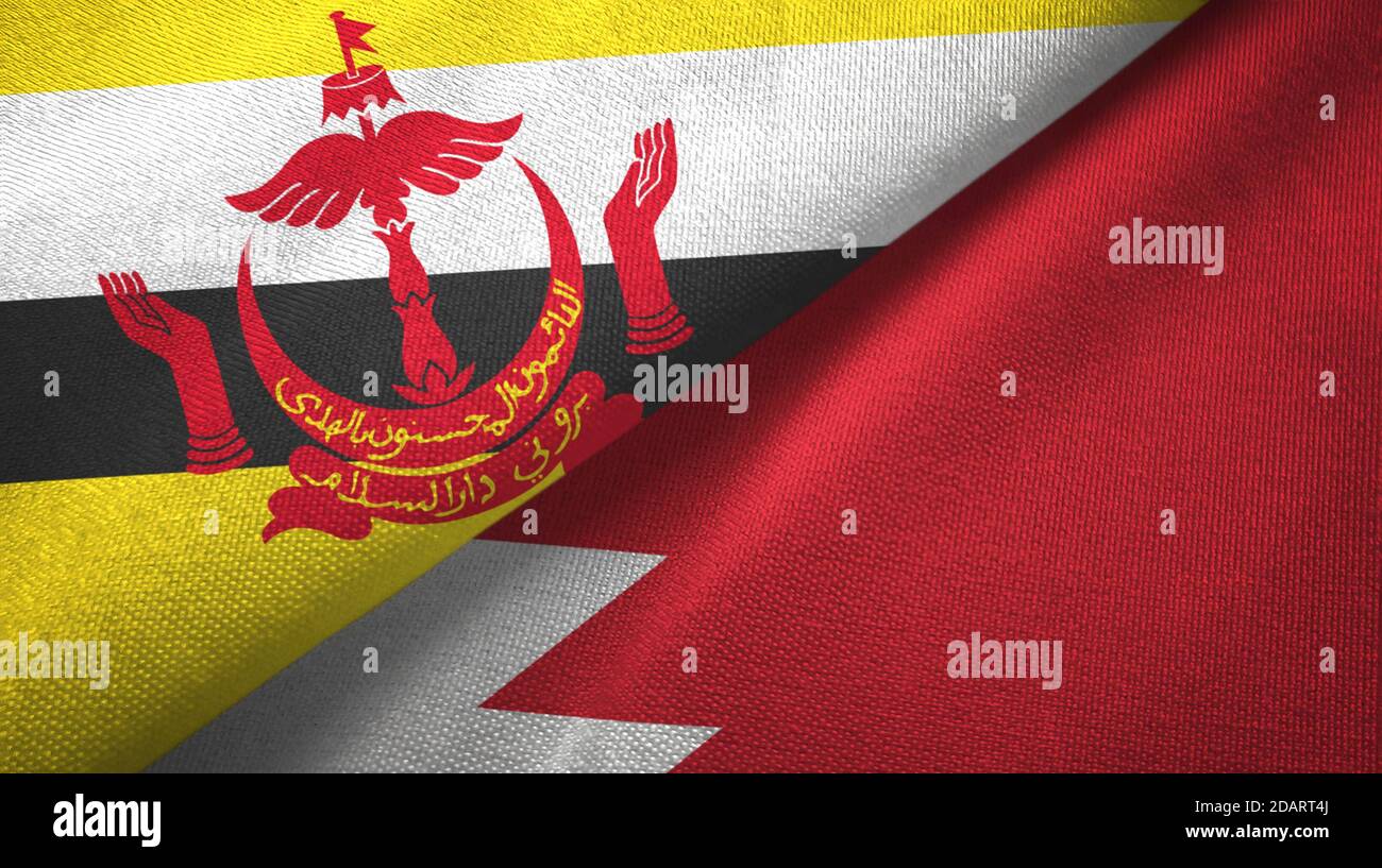 Bahrain brunei flag hi-res stock photography and images - Alamy