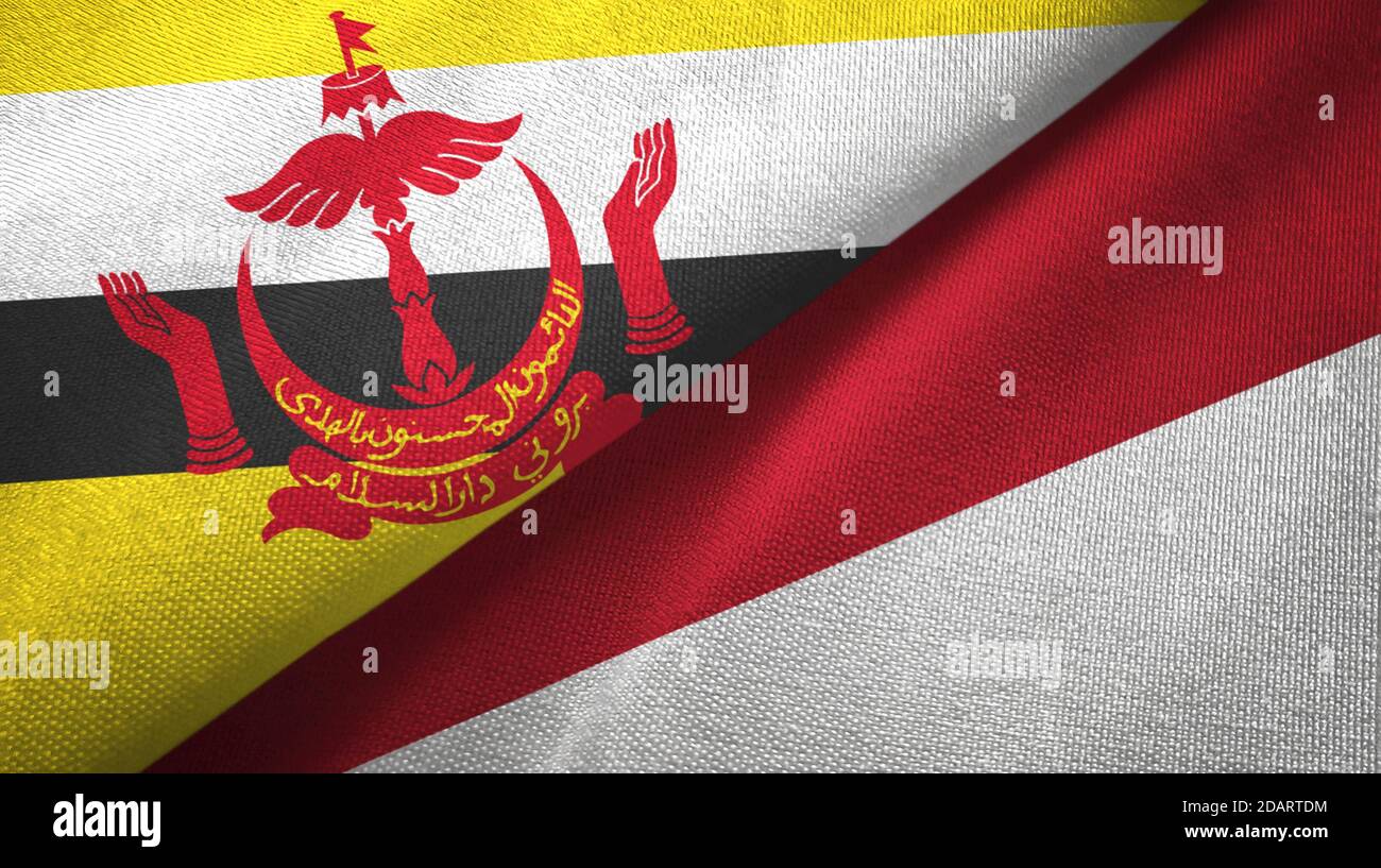 Indonesia brunei flag hi-res stock photography and images - Alamy