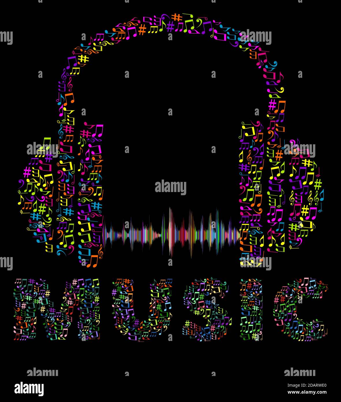 I love music symbol illustration Stock Photo - Alamy