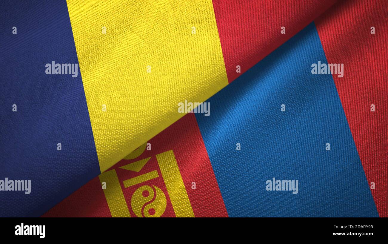 Mongolia chad flag hi-res stock photography and images - Alamy