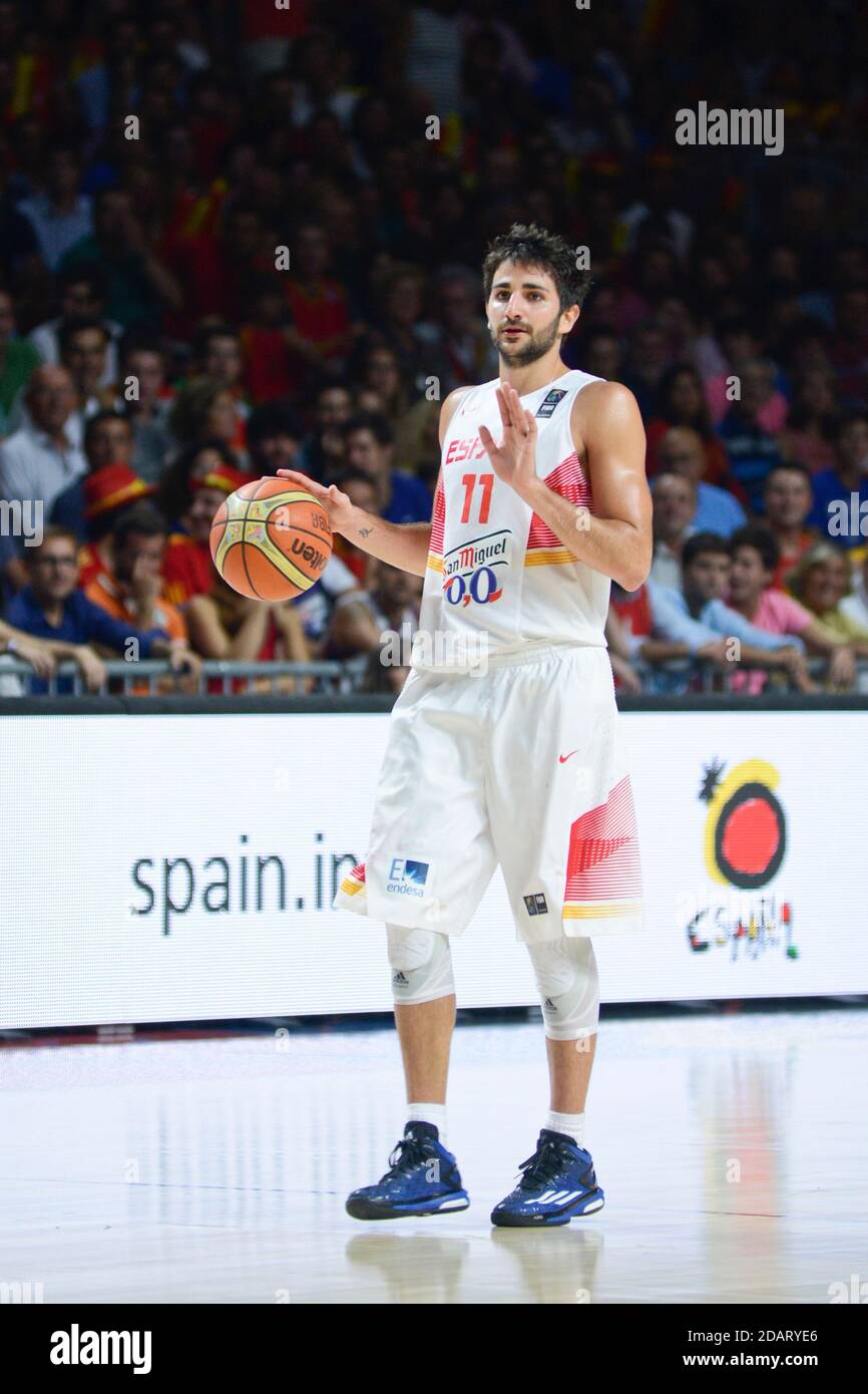 Ricky Rubio. Spain Basketball National Team. World Cup 2014 Stock Photo ...