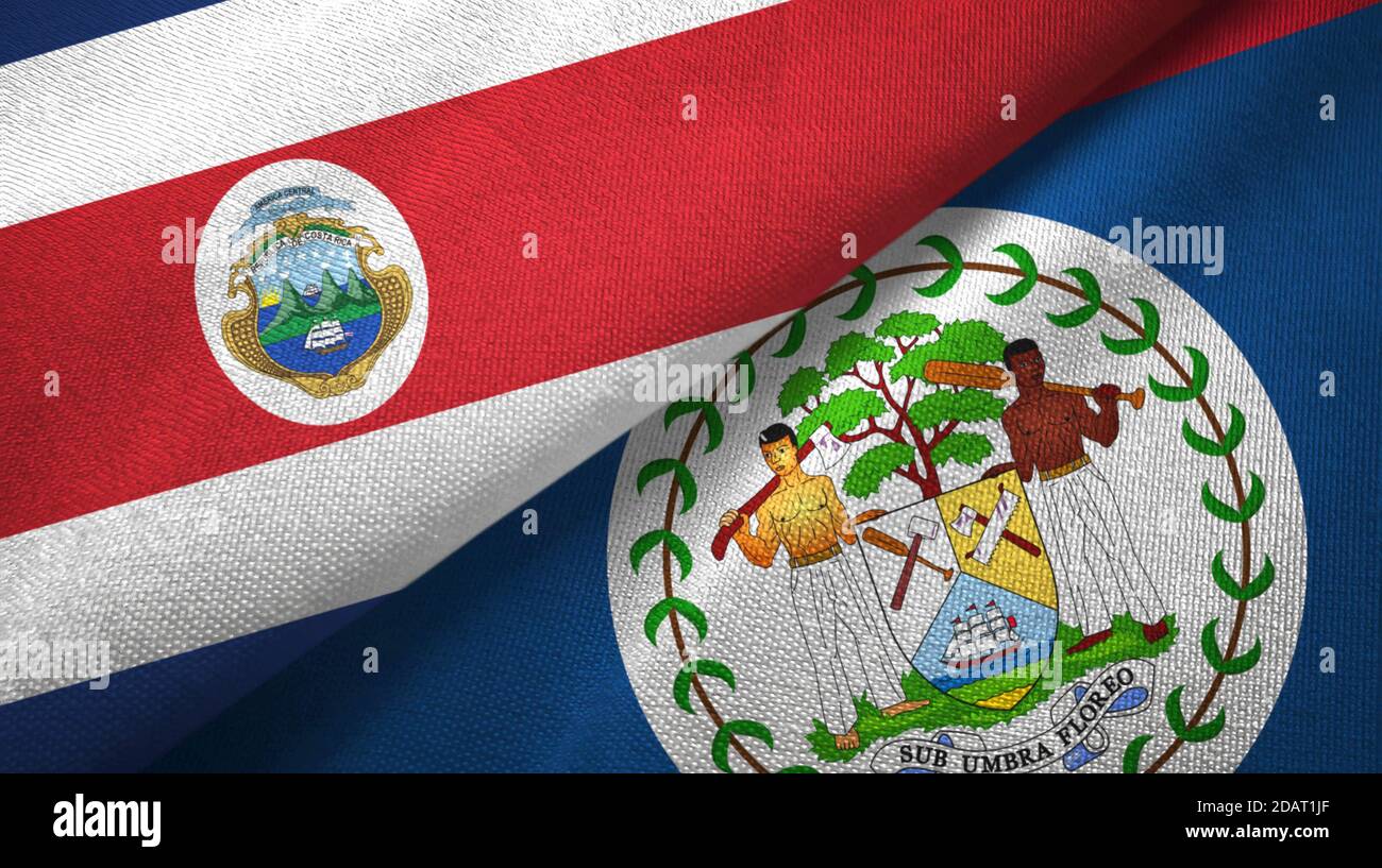 Costa rica belize flag hi-res stock photography and images - Alamy
