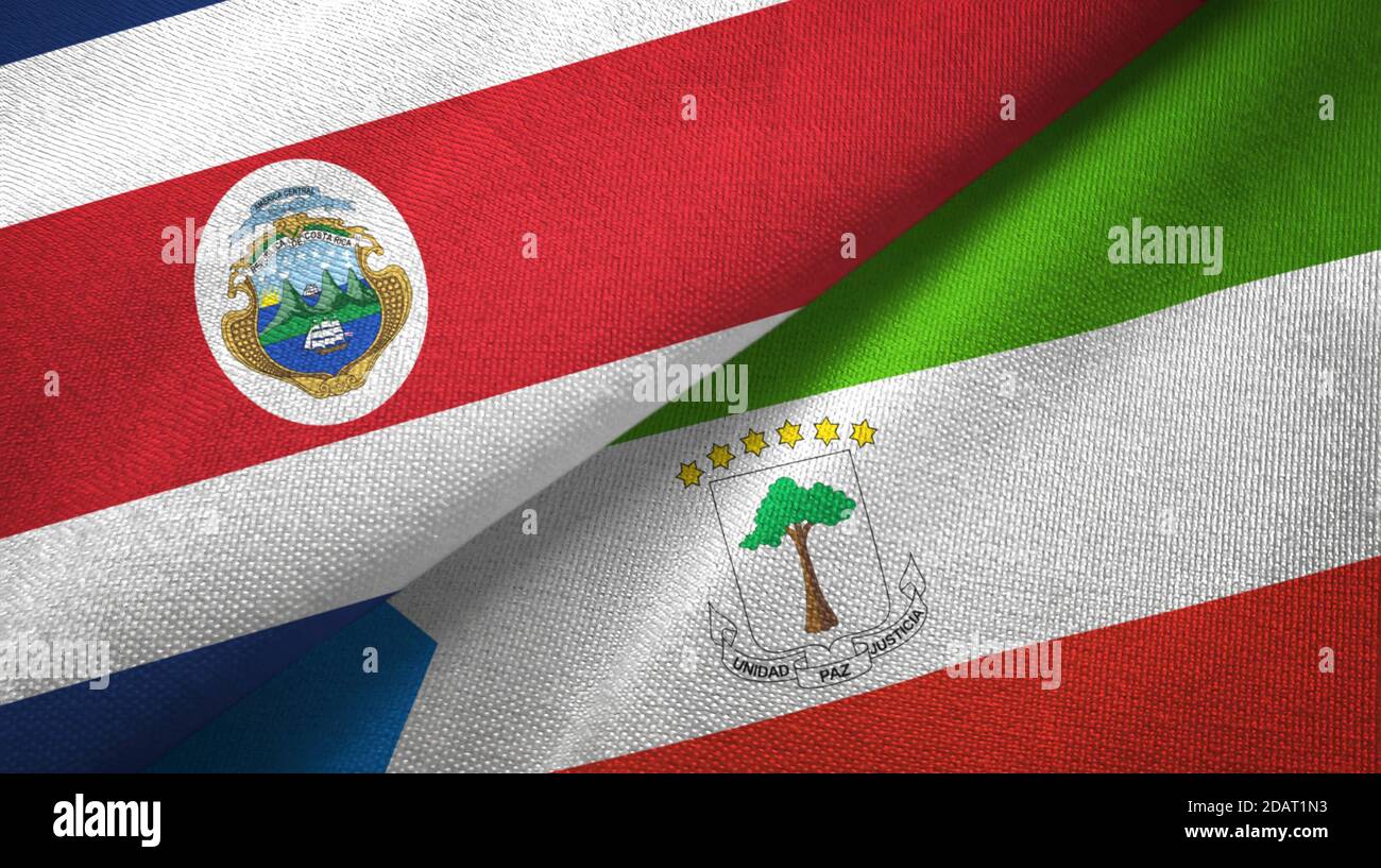 Costa rica equatorial guinea flag hi-res stock photography and images ...