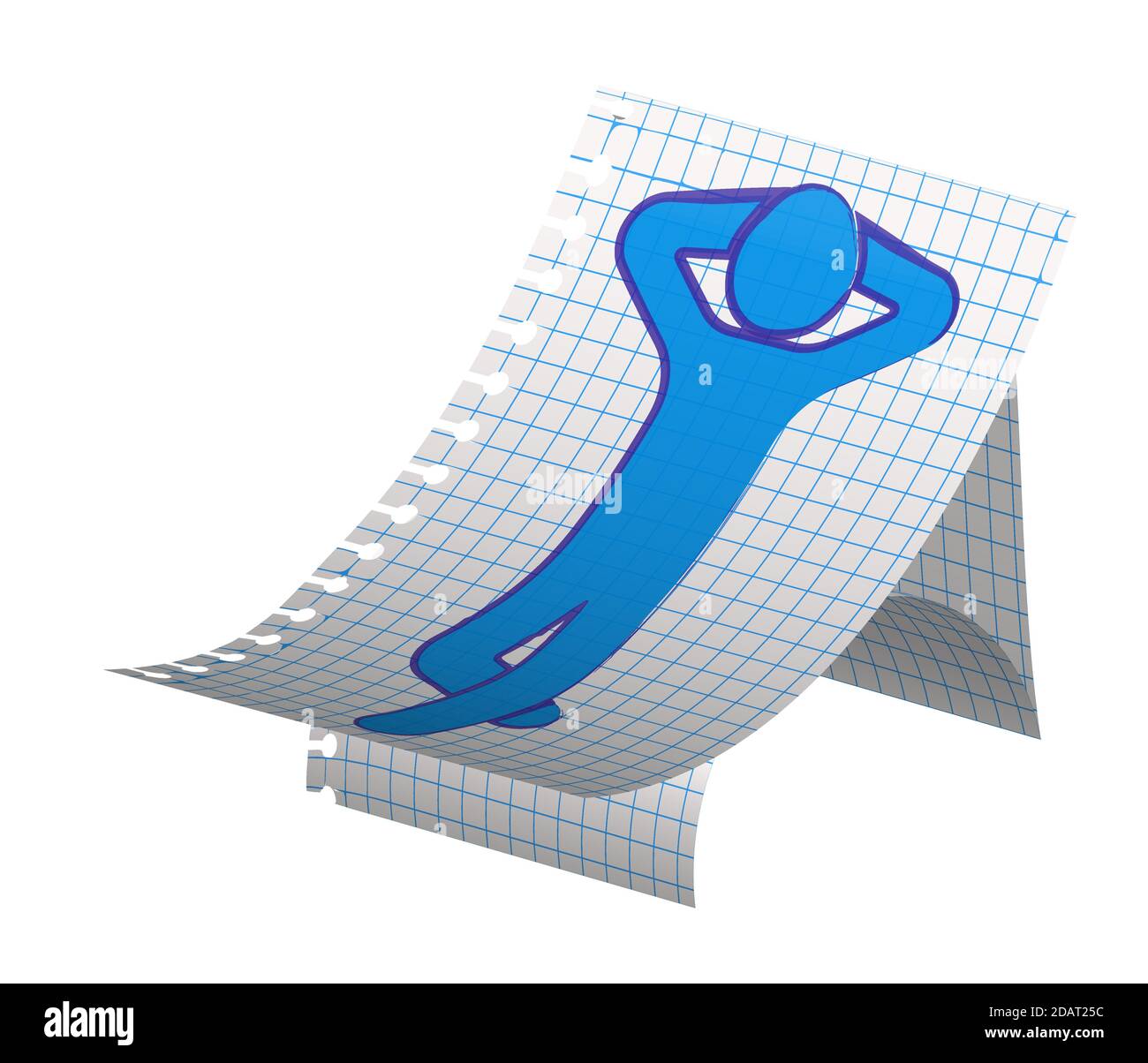 man lies on a beach chair, takes sunbathing. Summer vacation at sea ...