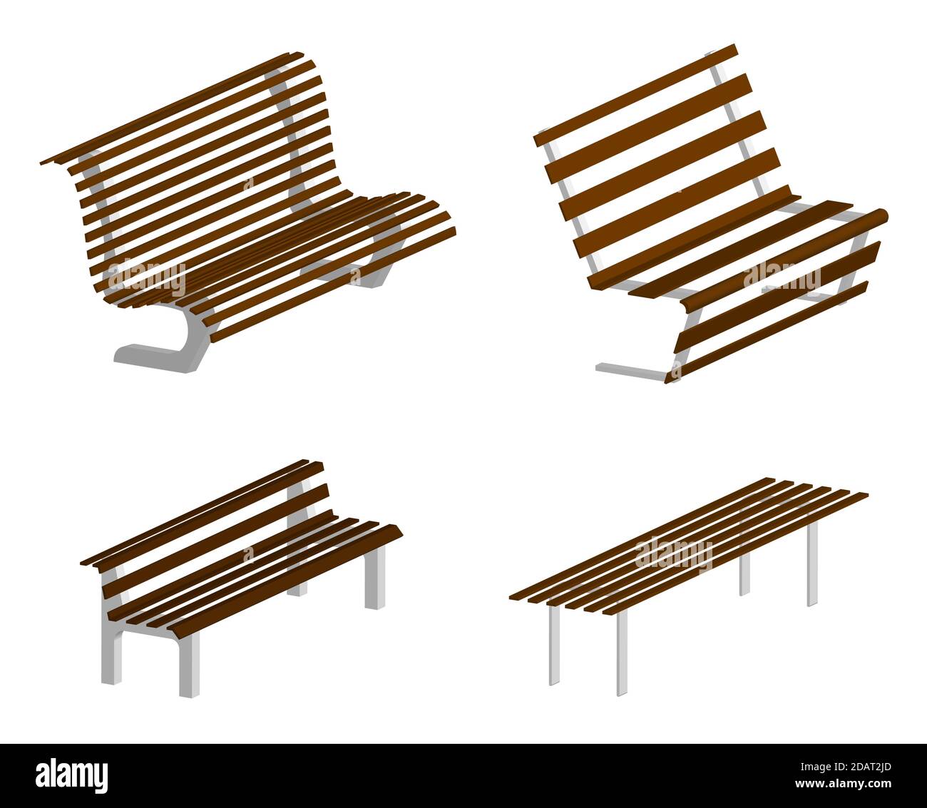 Benches with a view Stock Vector Images - Alamy