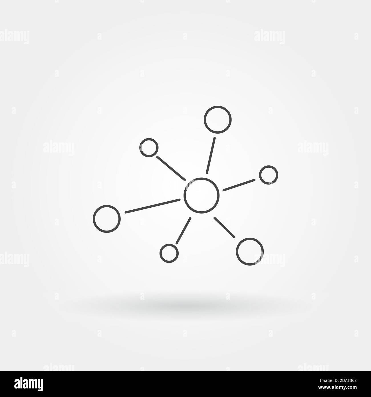network spread icon single isolated with modern line or outline style ...