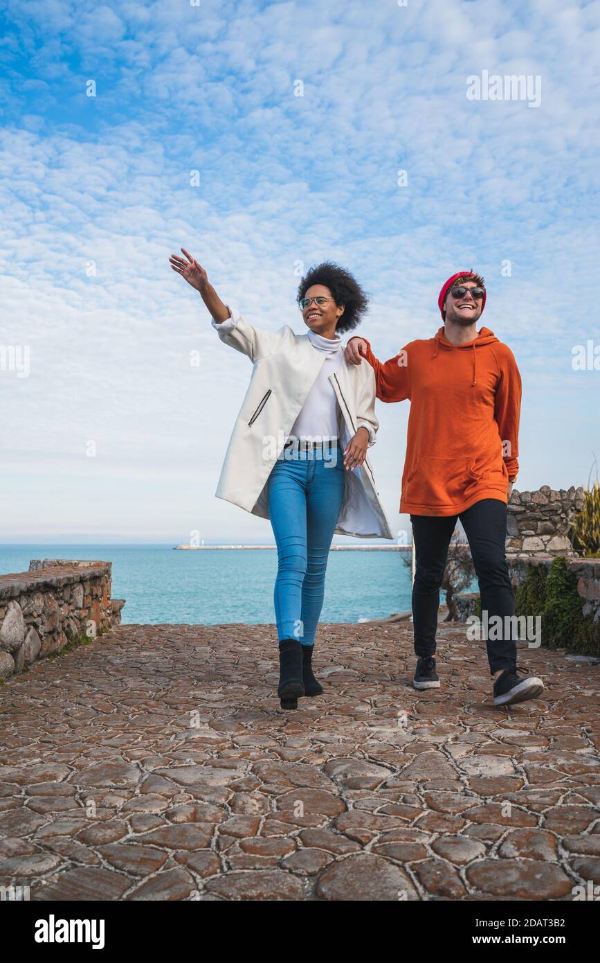 Two friends having fun together Stock Photo - Alamy