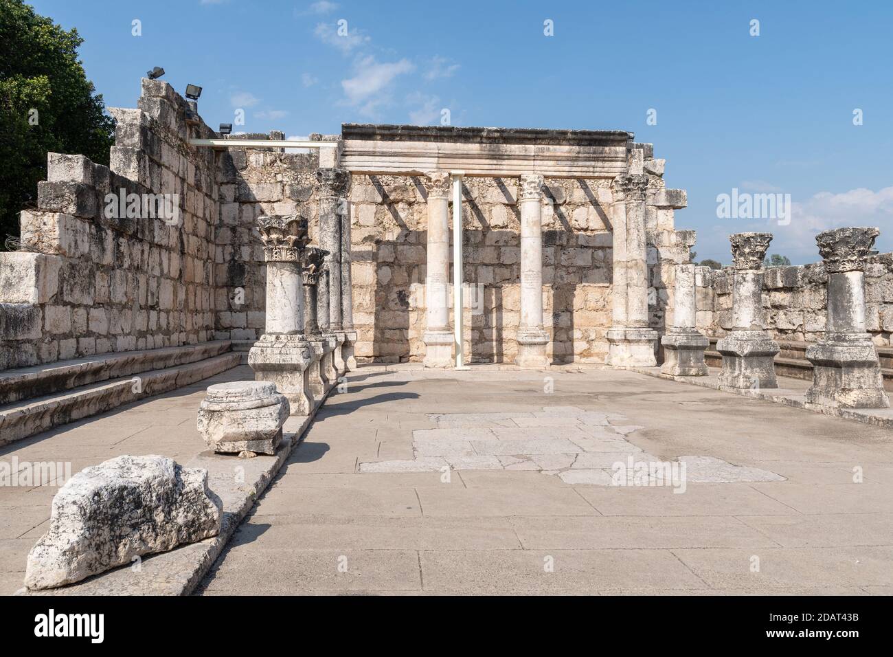Landscape of Capernaum Synagogue in Israel Stock Photo - Alamy