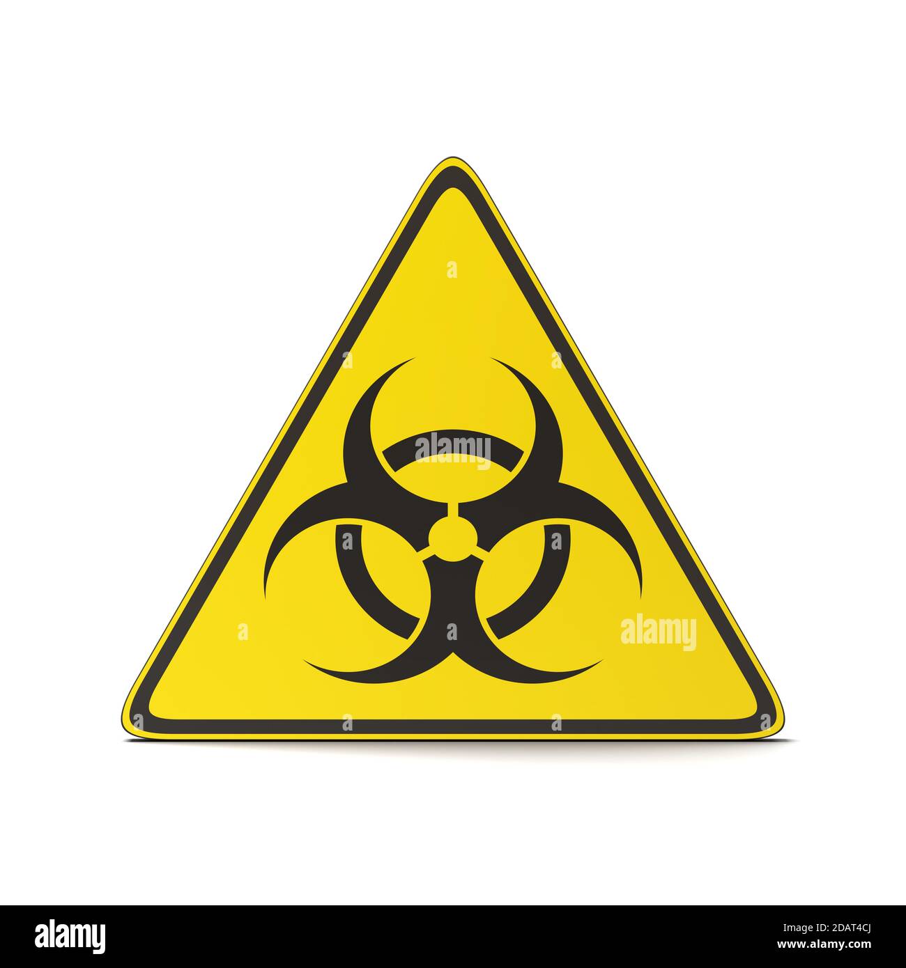 Pandemic Symbol Triangle on White Stock Photo - Alamy