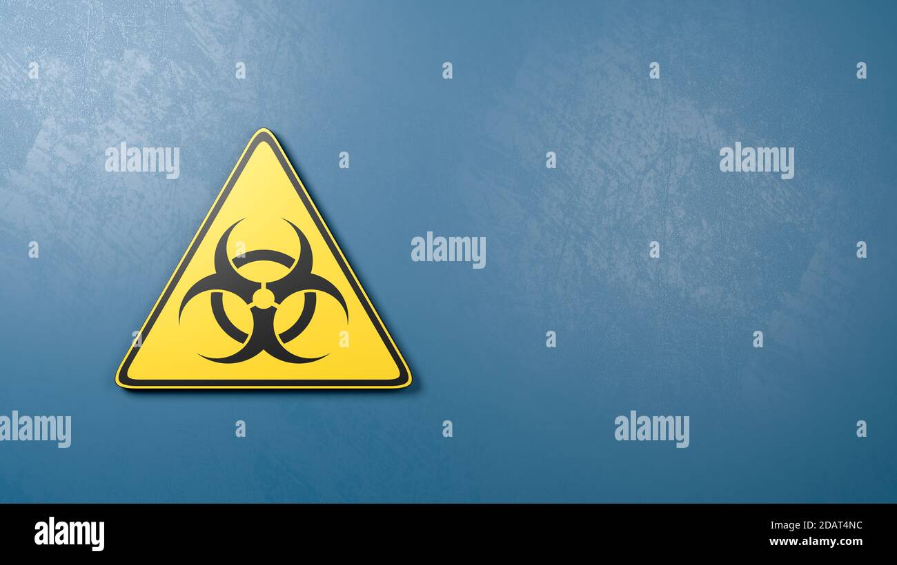 Pandemic Symbol Triangle on the Wall Stock Photo - Alamy