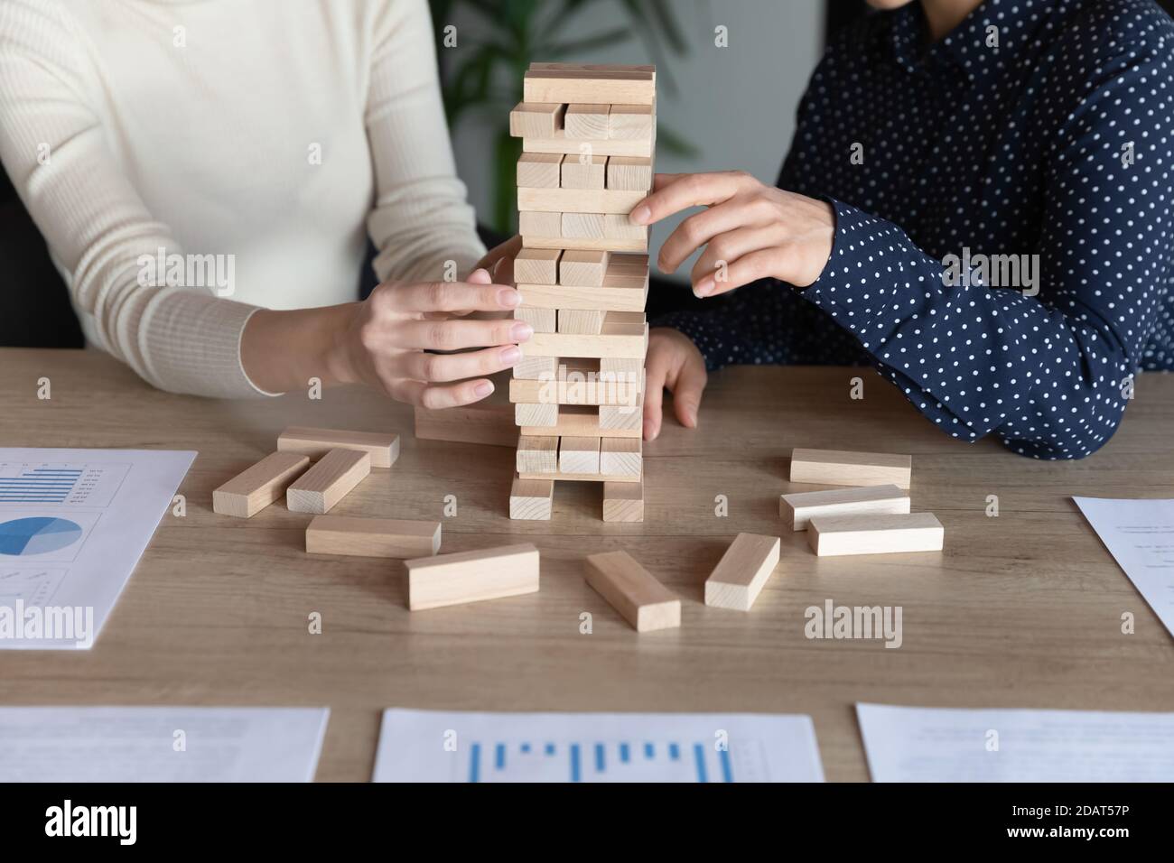 Wooden office tower building hi-res stock photography and images - Alamy