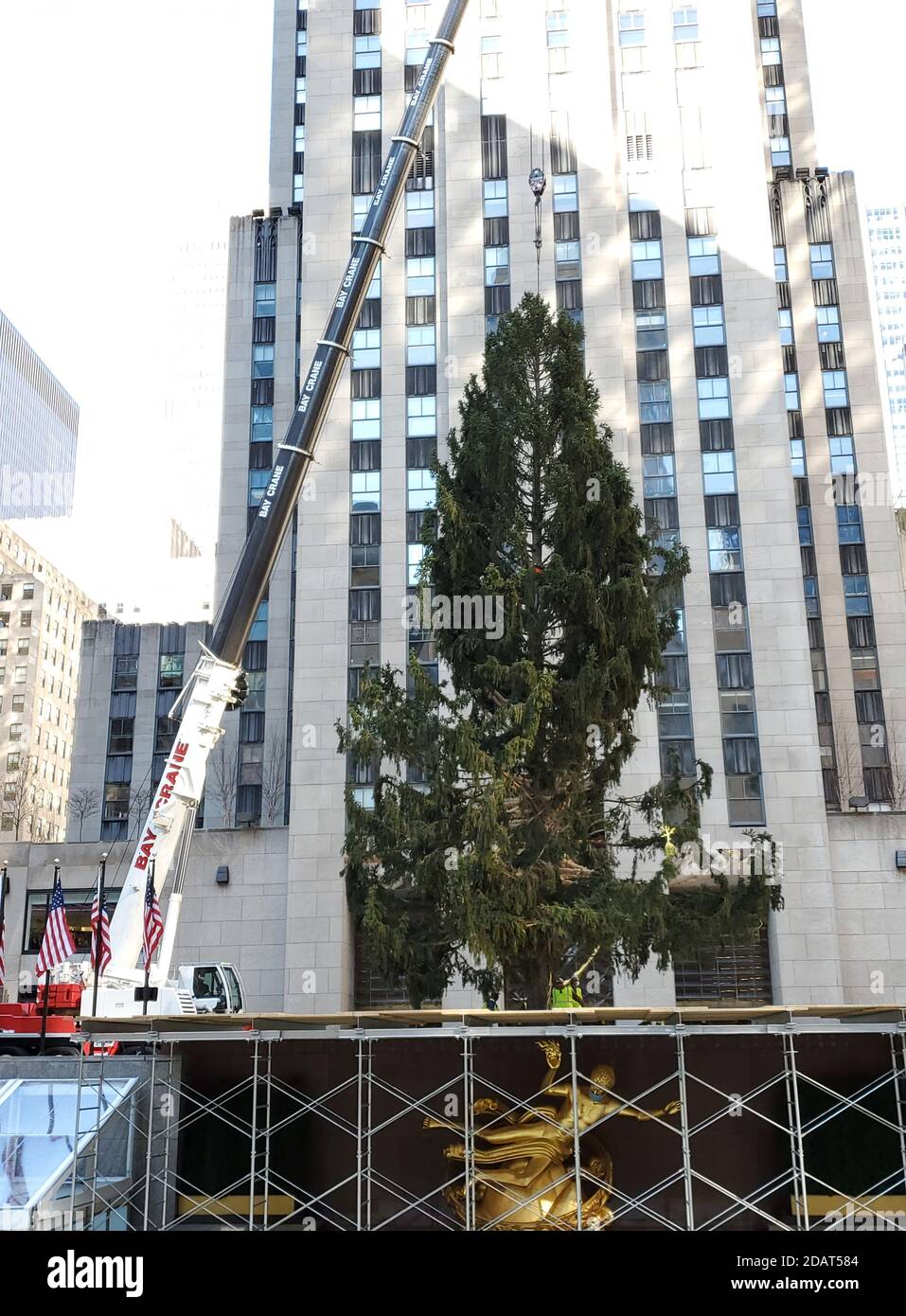 New York, New York, USA. 14th Nov, 2020. Arrival of the Rockerfeller ...