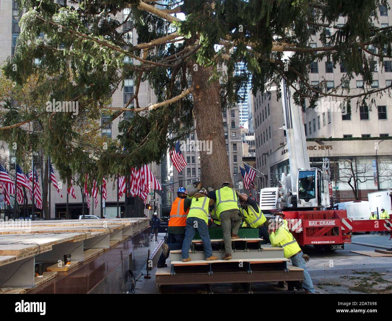 New York, New York, USA. 14th Nov, 2020. Arrival of the Rockerfeller ...