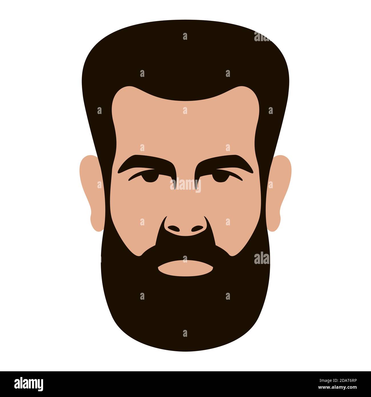 hipster face , vector illustration, flat style ,front view Stock Photo ... hipster face , vector illustration, flat style ,front view Stock Photo ...