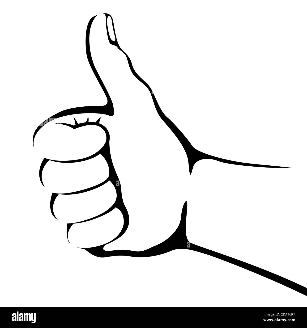 Hand gestures vector illustration Cut Out Stock Images & Pictures - Alamy