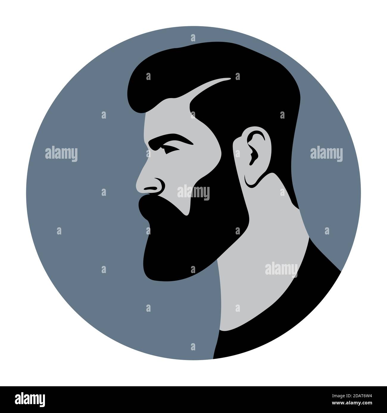 hipster face vector illustration , flat style ,profile view Stock Photo ... hipster face vector illustration , flat style ,profile view Stock Photo ...