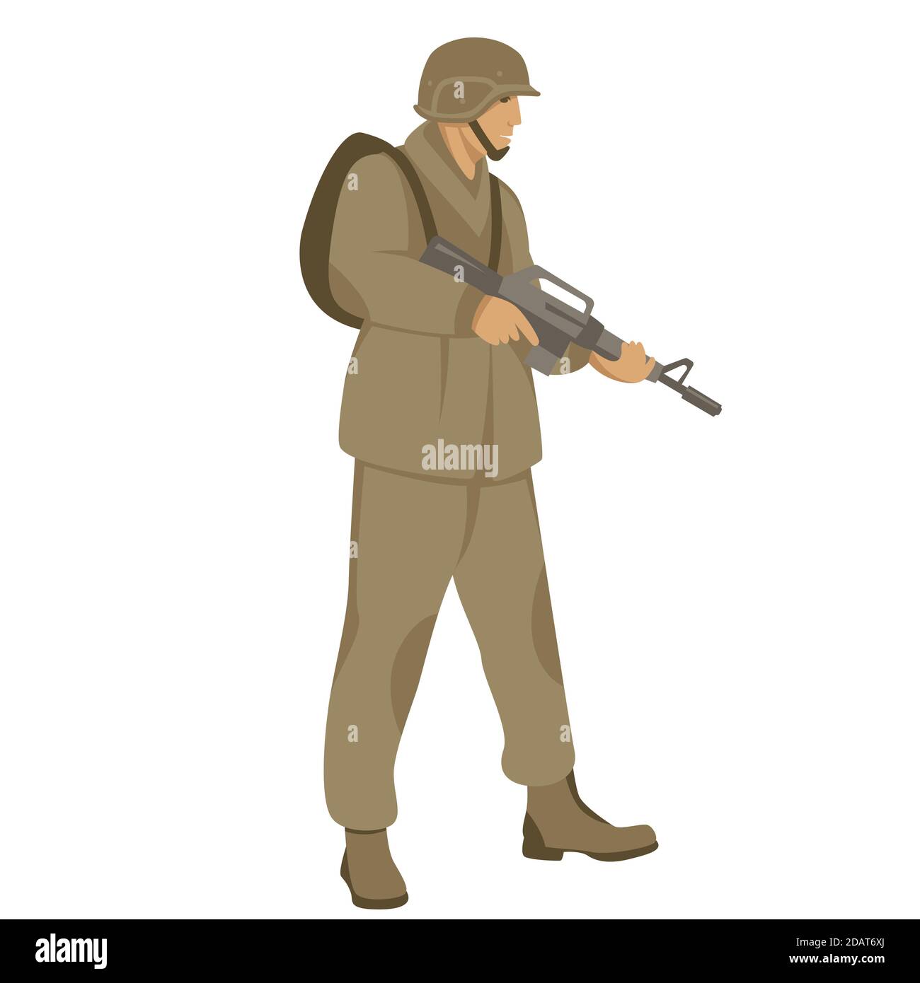 Easy To Draw Cartoon Soldier With Gun
