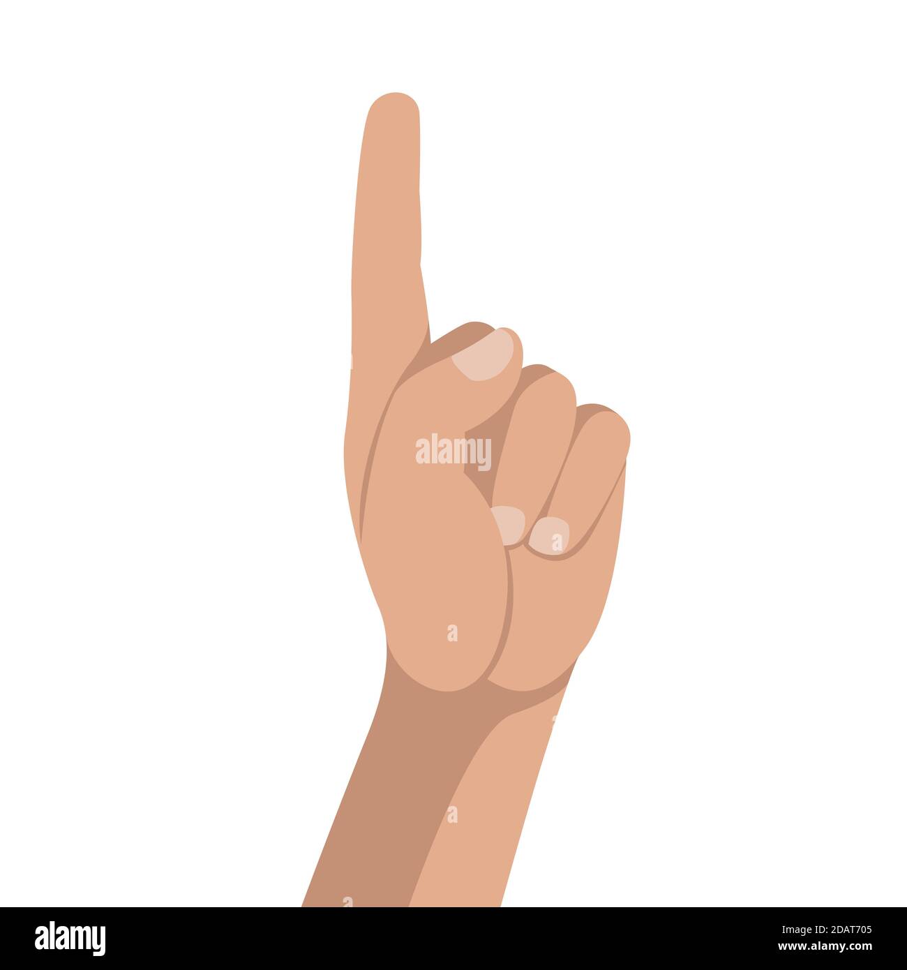 hand gestures , vector illustration ,flat style ,profile Stock Photo ...