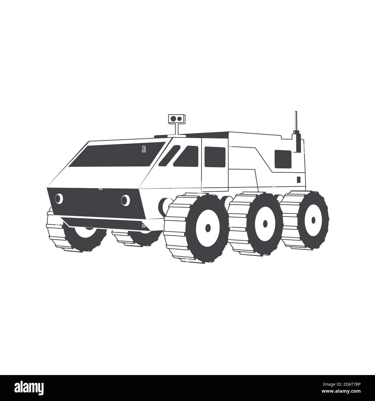 Mars Rover Illustration