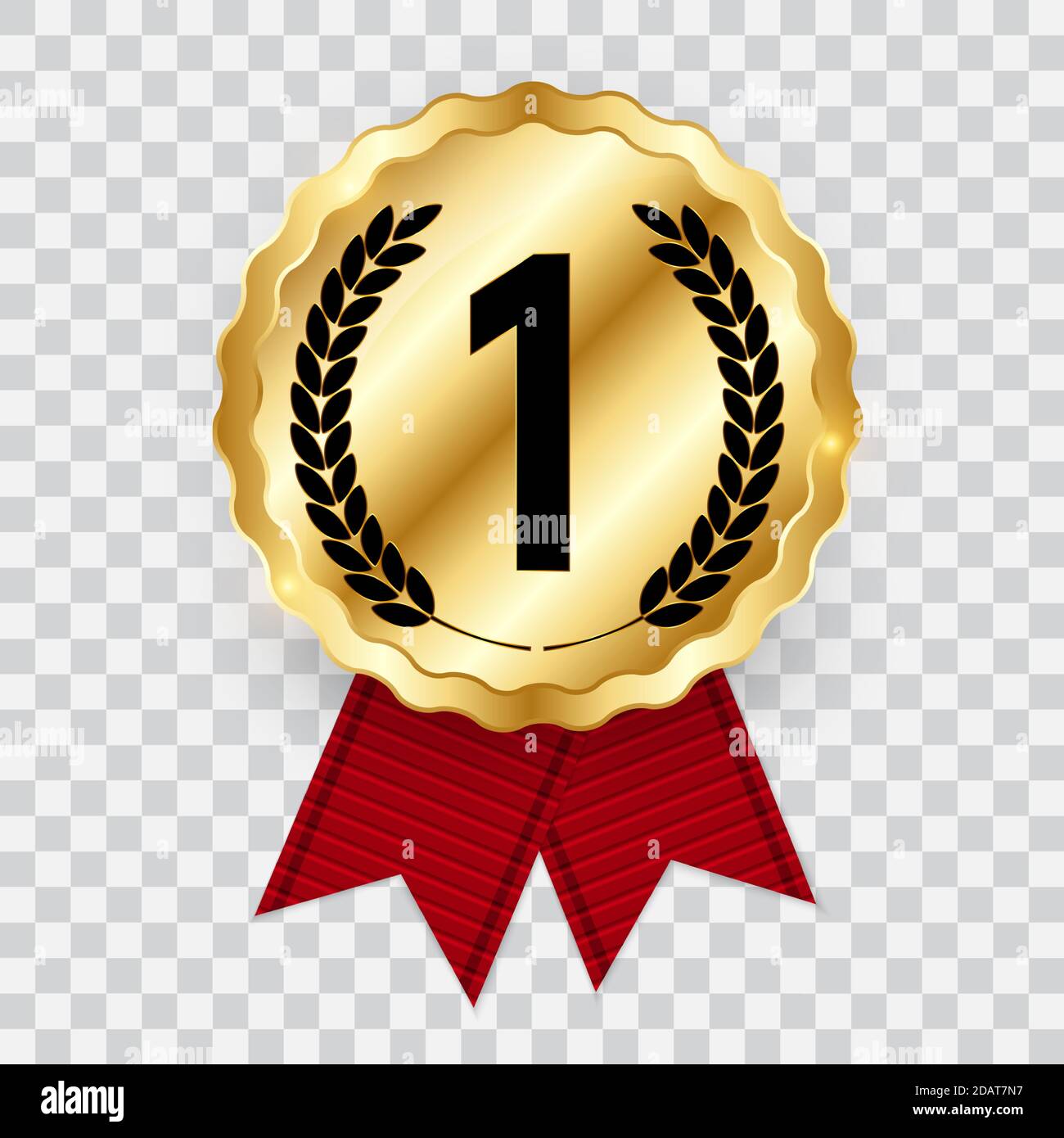 Gold medal. Icon First place. Vector Illustration Stock Vector Image ...