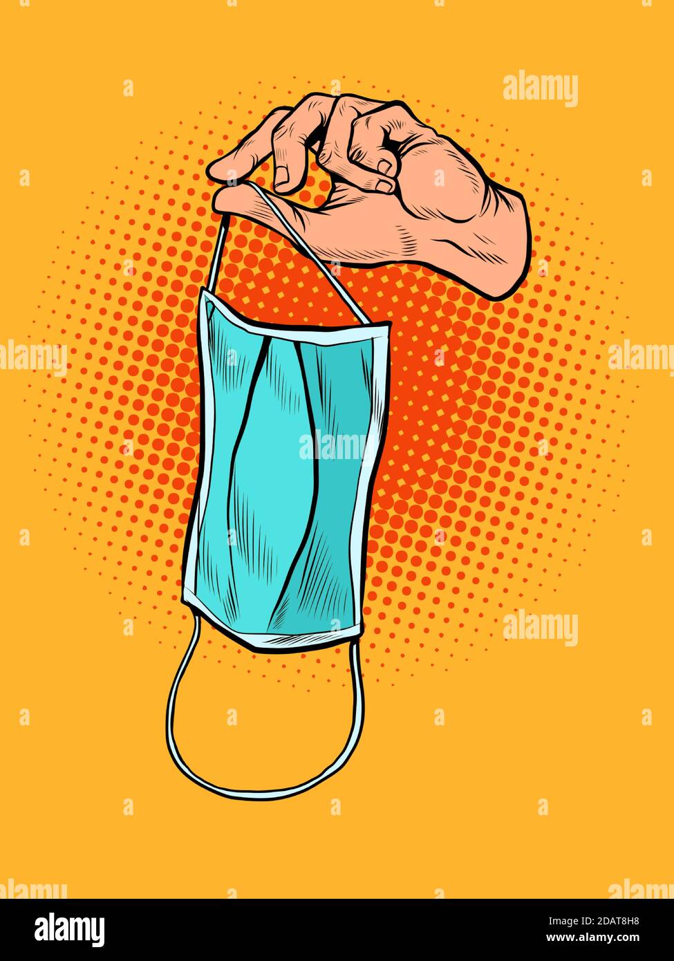 Medical mask in hand Stock Vector Image & Art - Alamy