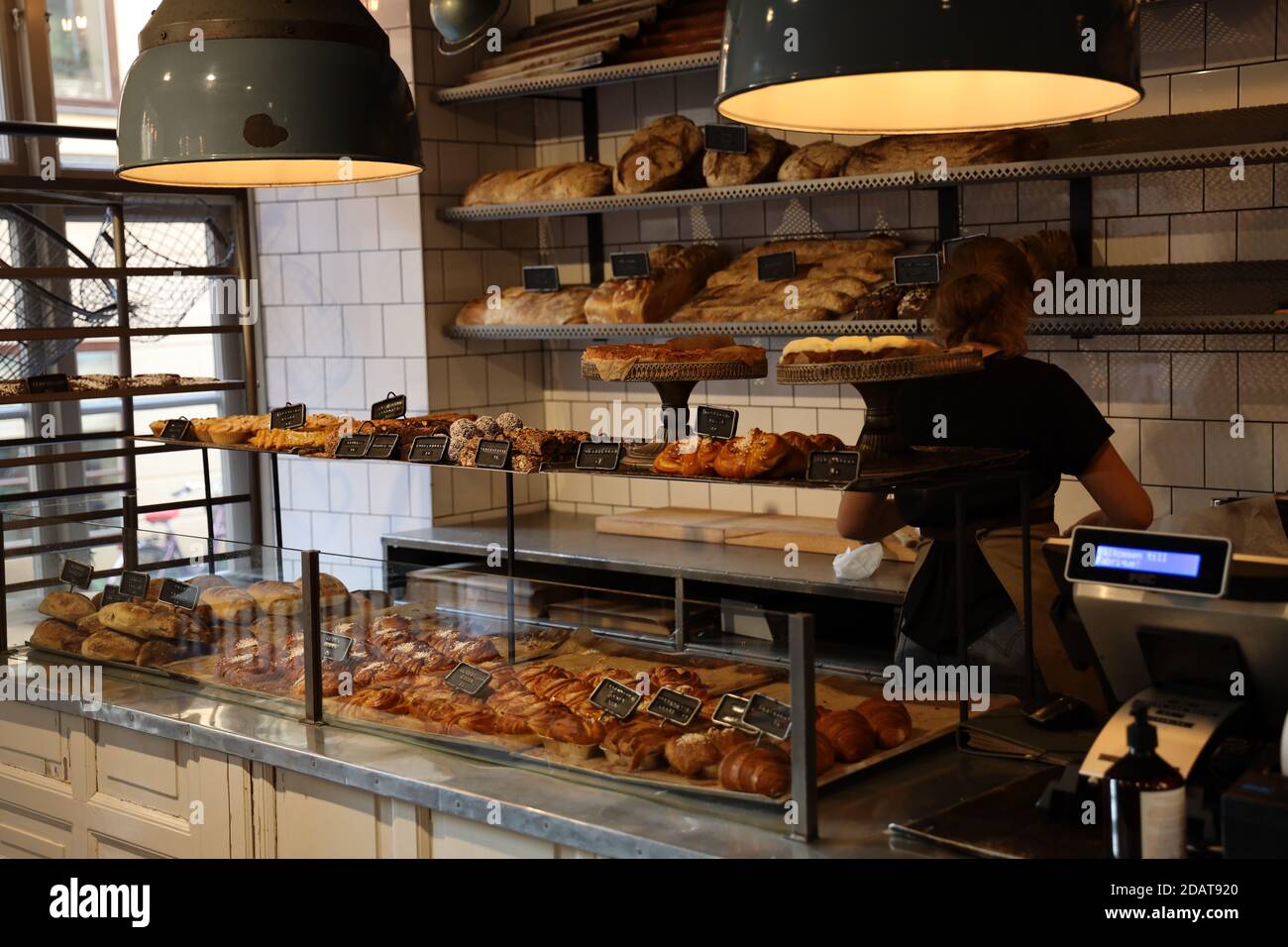 Bakery in Sweden with Swedish Barista Stock Photo - Alamy