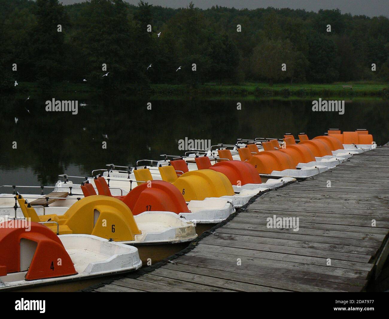 boats on a lake in germany Stock Photo - Alamy