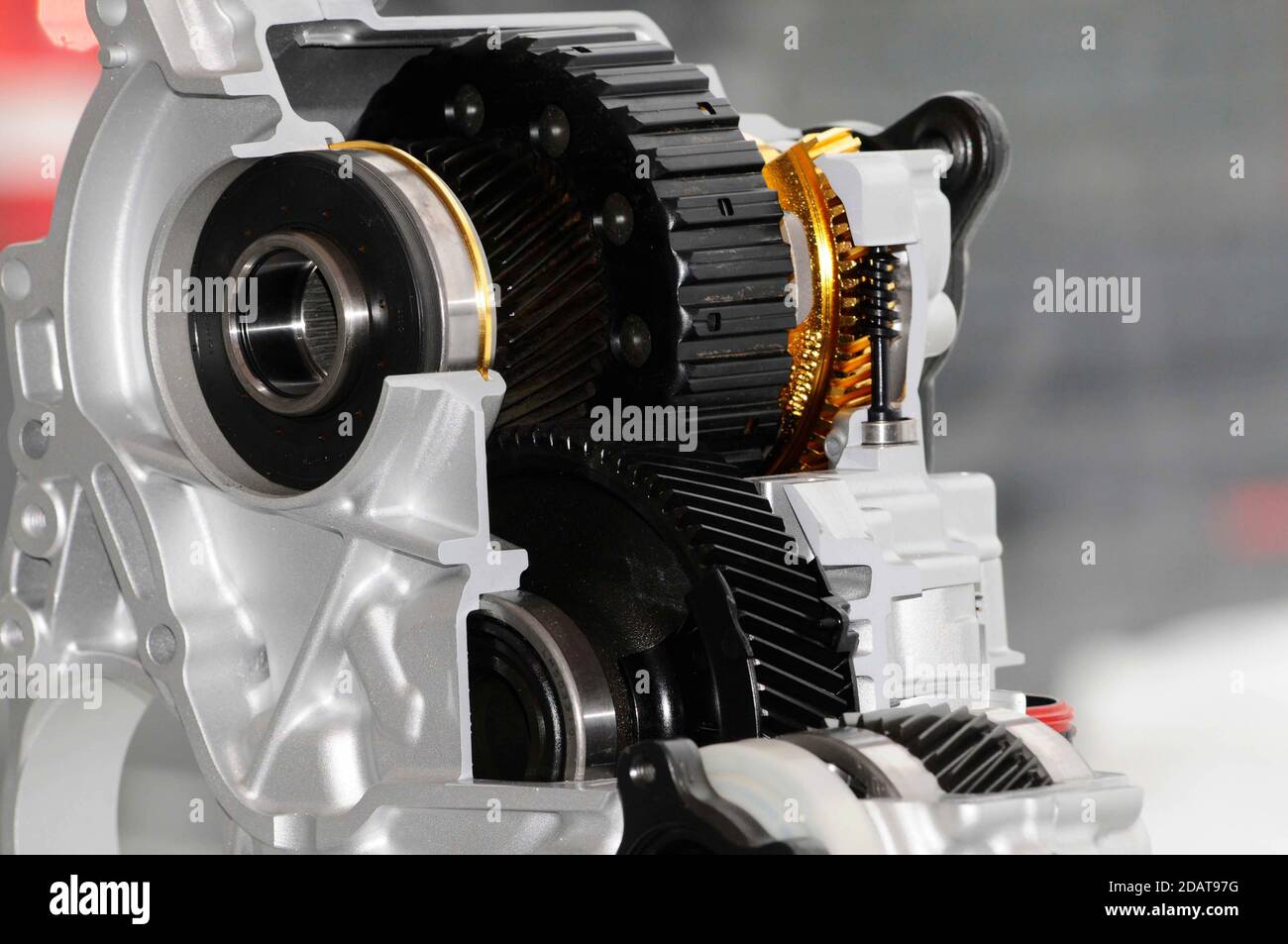 an open gearbox of a car where you can see all components Stock Photo ...