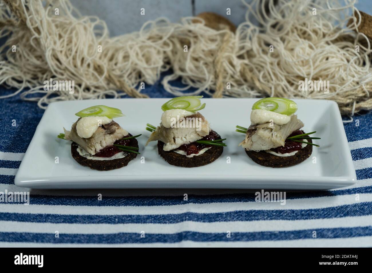 Canapes smoked salmon trout hi-res stock photography and images - Alamy